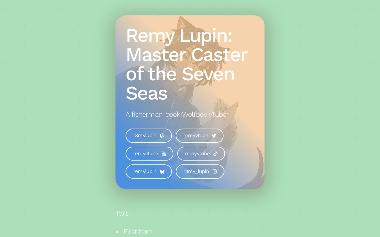 Remy Lupin's Links